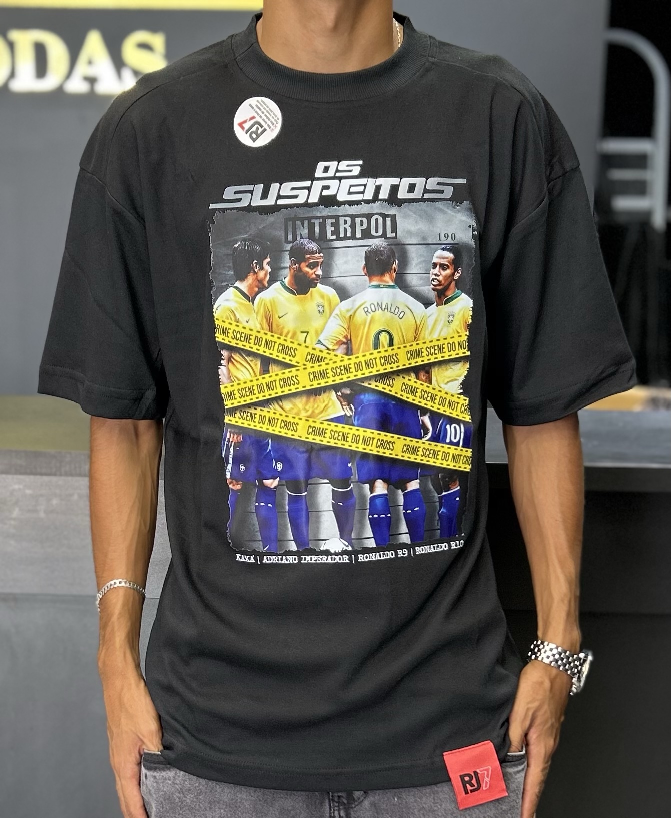 Camiseta oversized RJ7 os suspeitos – AL Modas