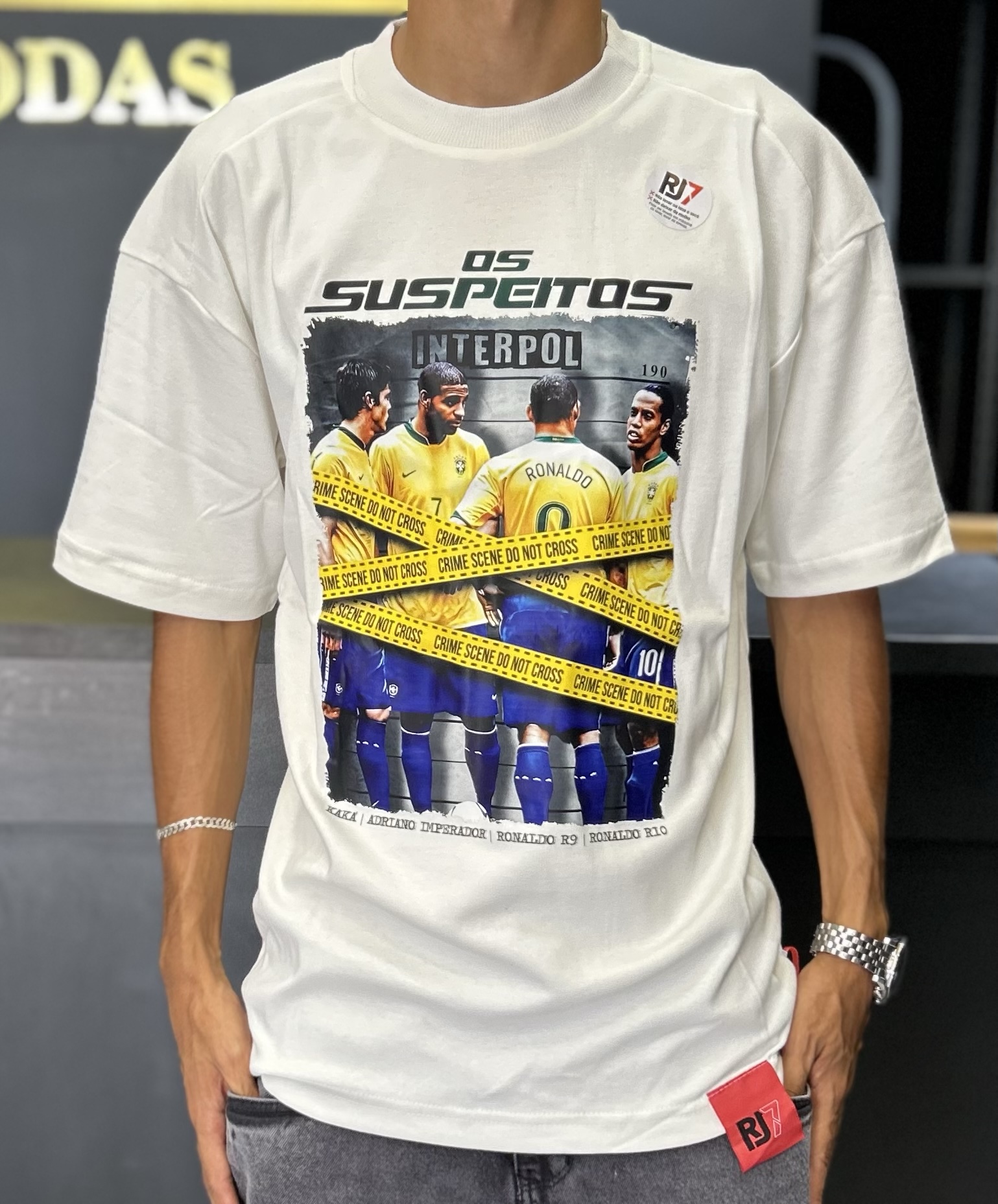 Camiseta oversized RJ7 os suspeitos – AL Modas